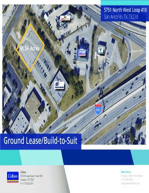 Fillable Online Ground Lease/Build-To-Suit 1.54 Acres in San Antonio ...