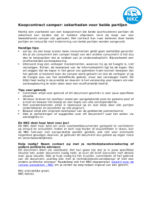 Koopovereenkomst - Voorbeeld Contracten in Word (Gratis) Doc Template | pdfFiller