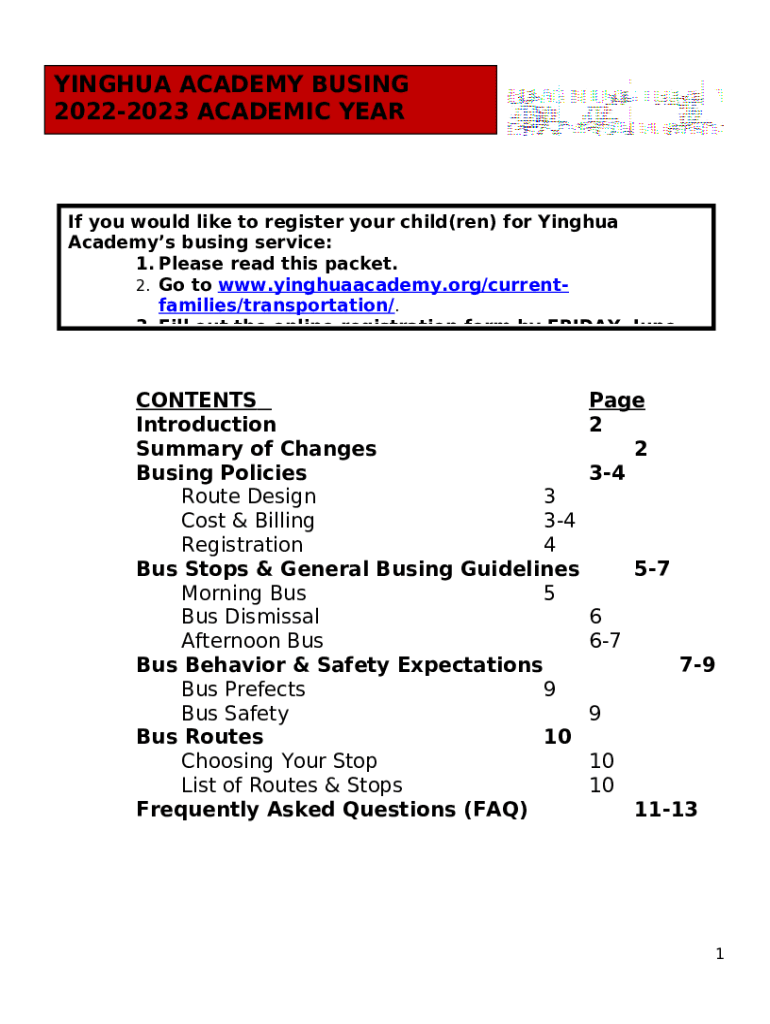 Bus Route Design Doc Template | pdfFiller