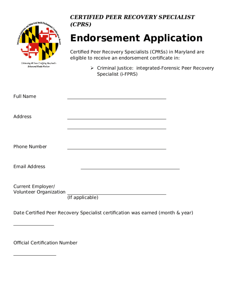 Peer Recovery SpecialistUniversity of Maryland School of ... Doc ...