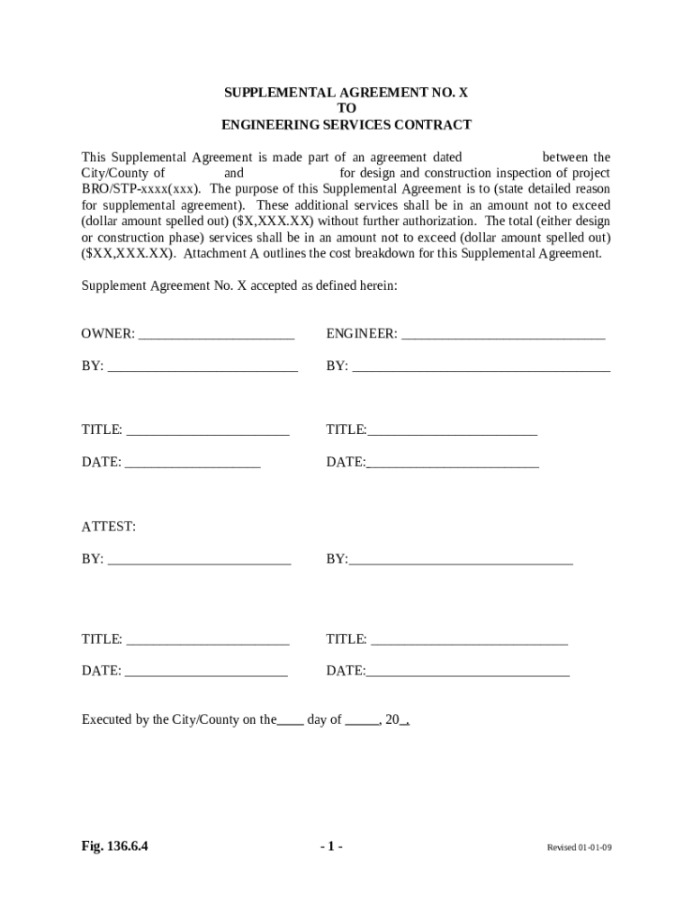 What Is a Supplemental Agreement, and When Do You Need ... - epg modot Doc Template | pdfFiller