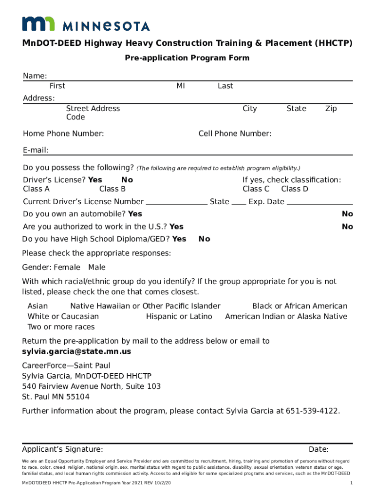MnDOT-DEED Highway Heavy Construction Training & ... Doc Template ...