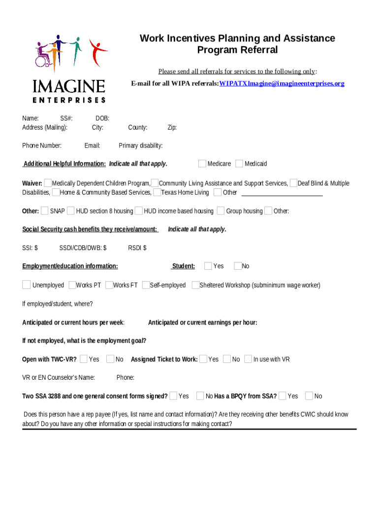 Work Incentives Planning and AssistanceThe Work Site Doc Template ...