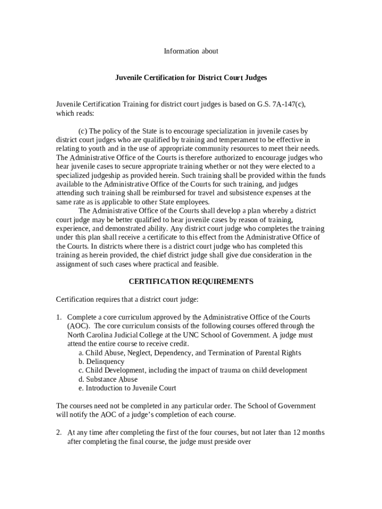 Juvenile Court Certification - UNC School of Government Doc Template ...