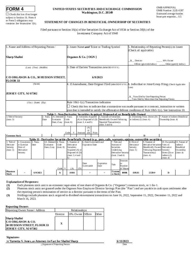 Organon & Co. ( - cloudfront.net Doc Template | pdfFiller