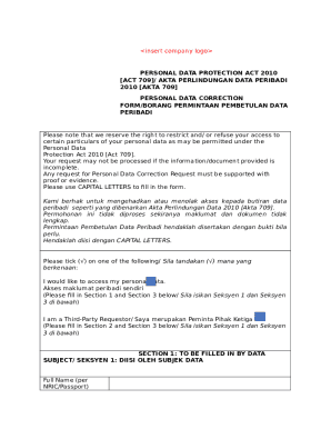 Malaysia - Data Protection OverviewGuidance Note Doc Template | pdfFiller