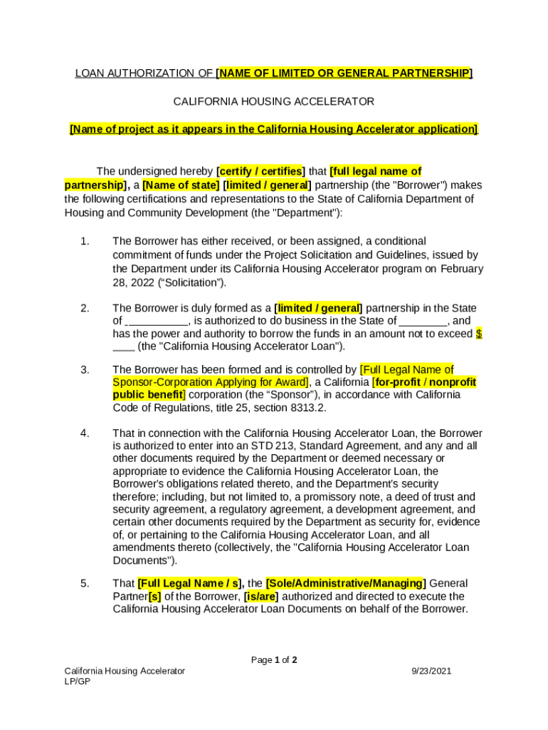 Borrower Loan Authorization (OD- 1) (DOC) Doc Template | pdfFiller