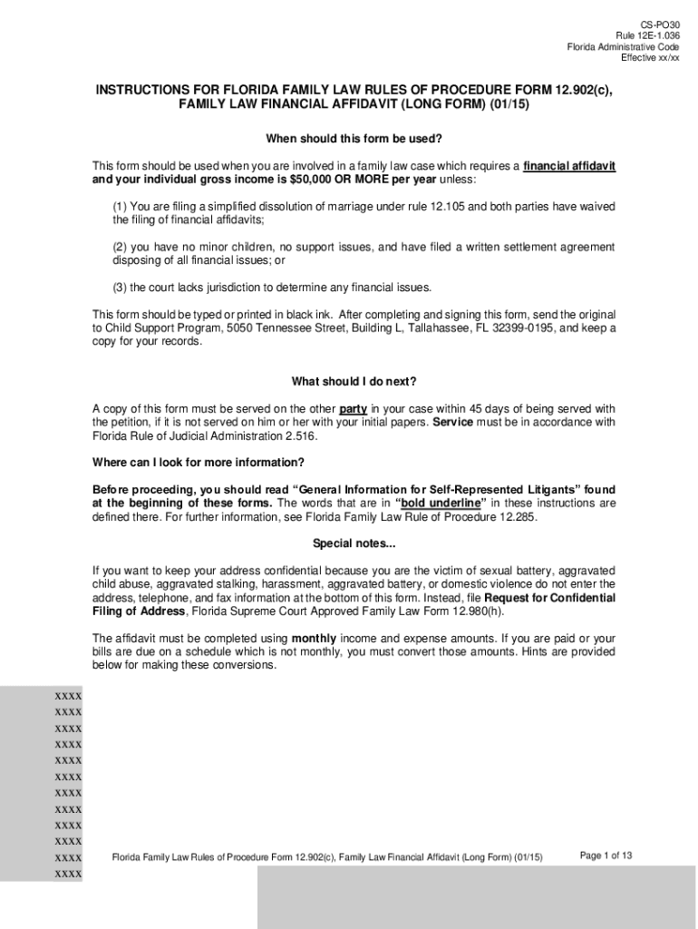 Fillable Online Fla. Fam. Law. RP Form. Form 12.902 Fax Email Print ...