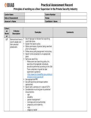 Pearson BTEC Level 2 Award for Door Supervisors in the ... Doc Template ...