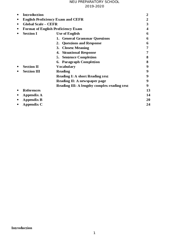 The Global Scale of English - English language learning Doc Template ...