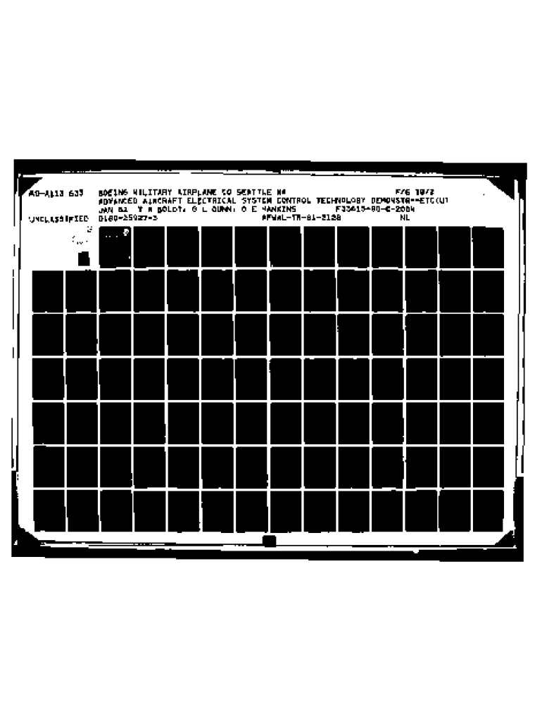 Fillable Online Advanced Aircraft Electrical System Fax Email Print Pdffiller 