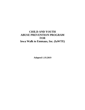 Child and Youth Abuse Prevention Program Doc Template | pdfFiller
