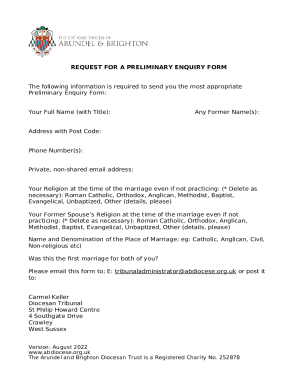 Request for Preliminary Enquiry November 2020.docx Doc Template | pdfFiller