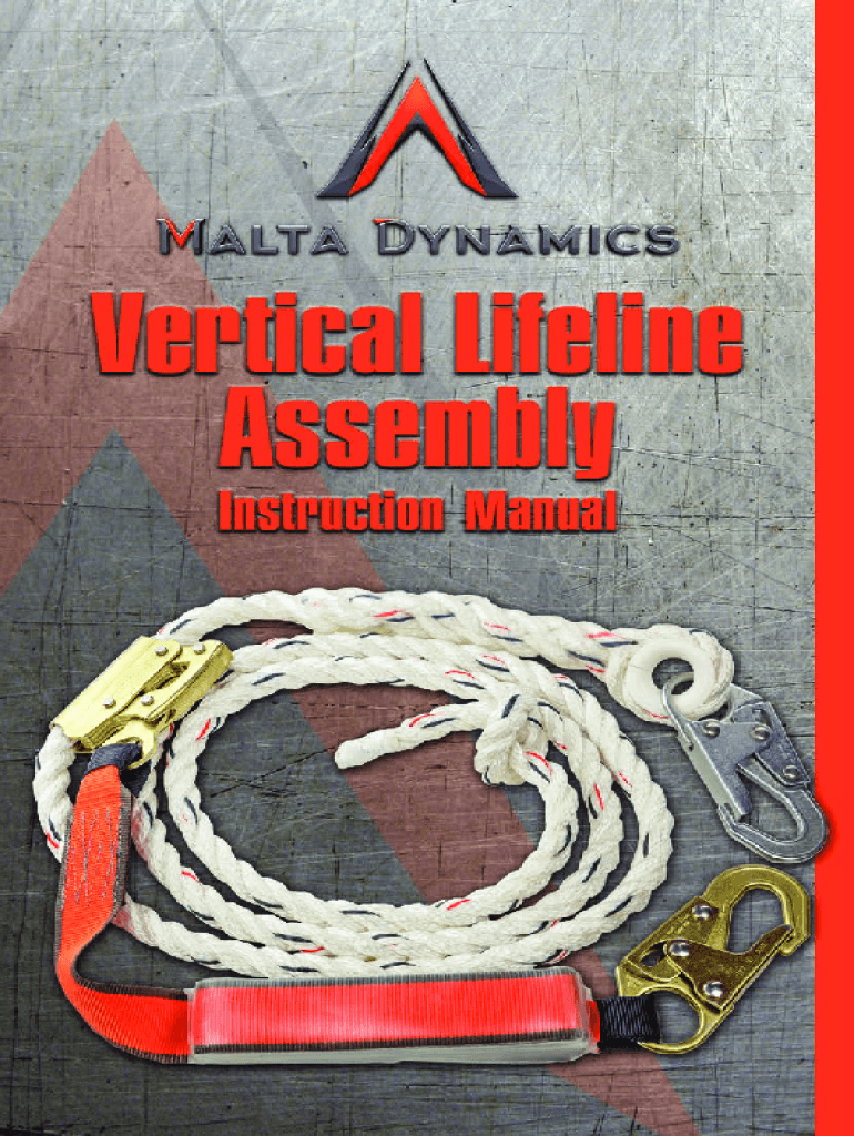 Fillable Online Malta Dynamics Vertical Lifeline Assembly w/50 Foot ...