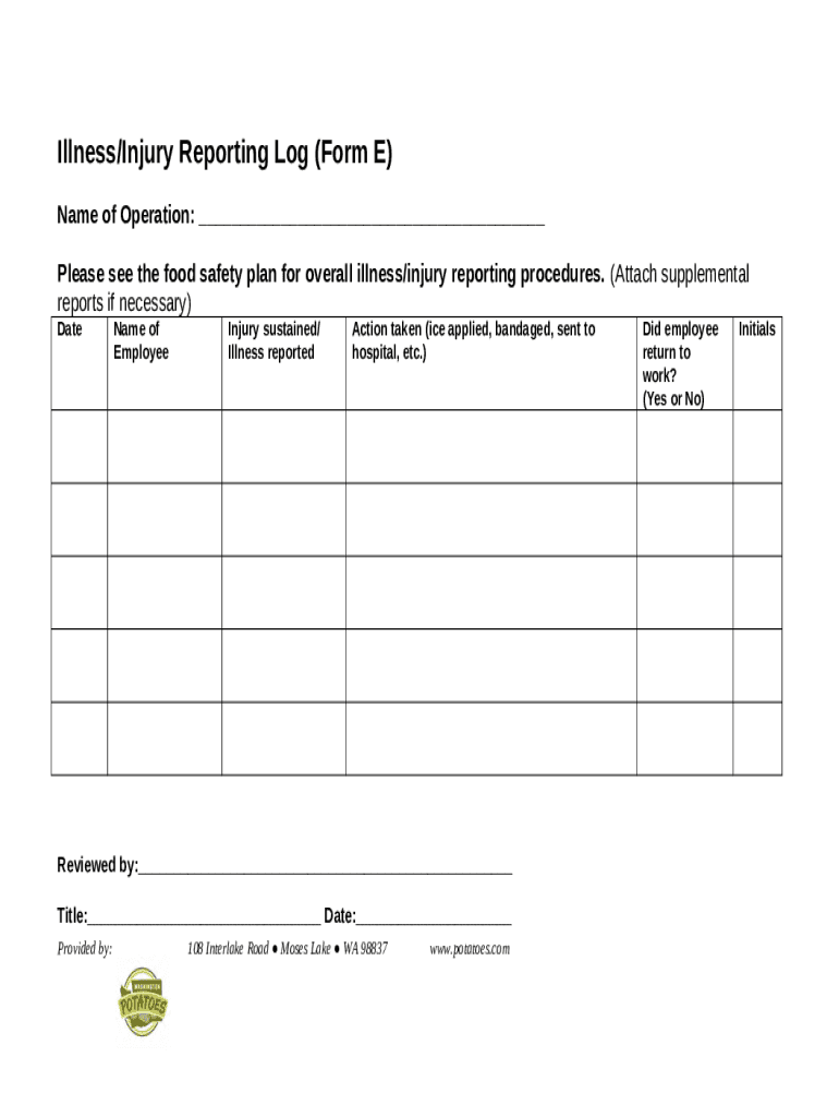 Procedures for Work-Related Fatalities, Injury, and Illness ... Doc ...