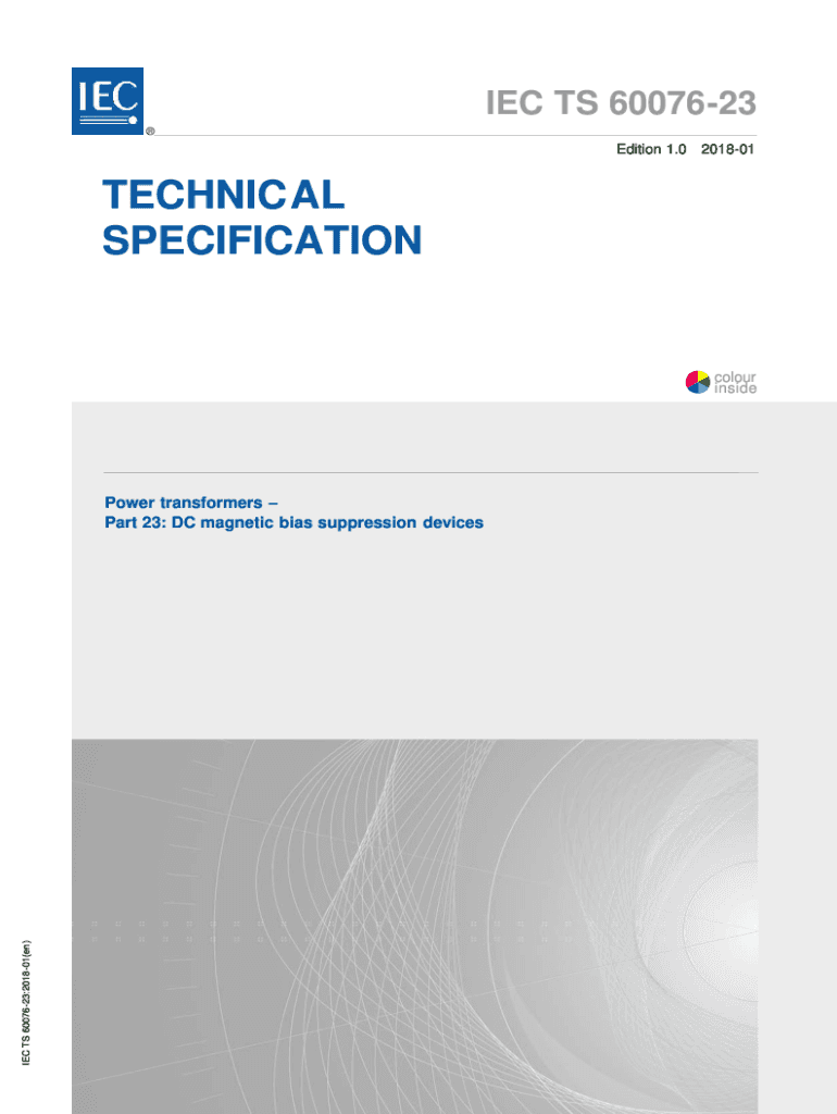 Fillable Online Supplementary Specification to IEC 60076-1 Transformers ...