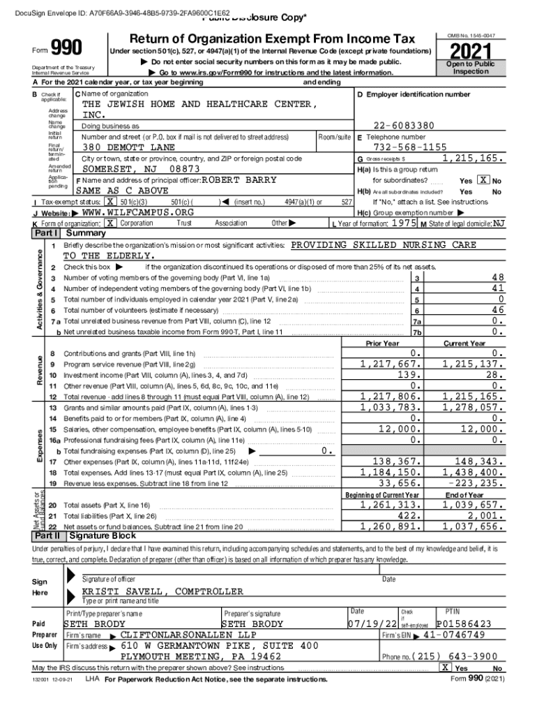 Fillable Online Home - Welcome to the Wilf Campus For Senior Living ...