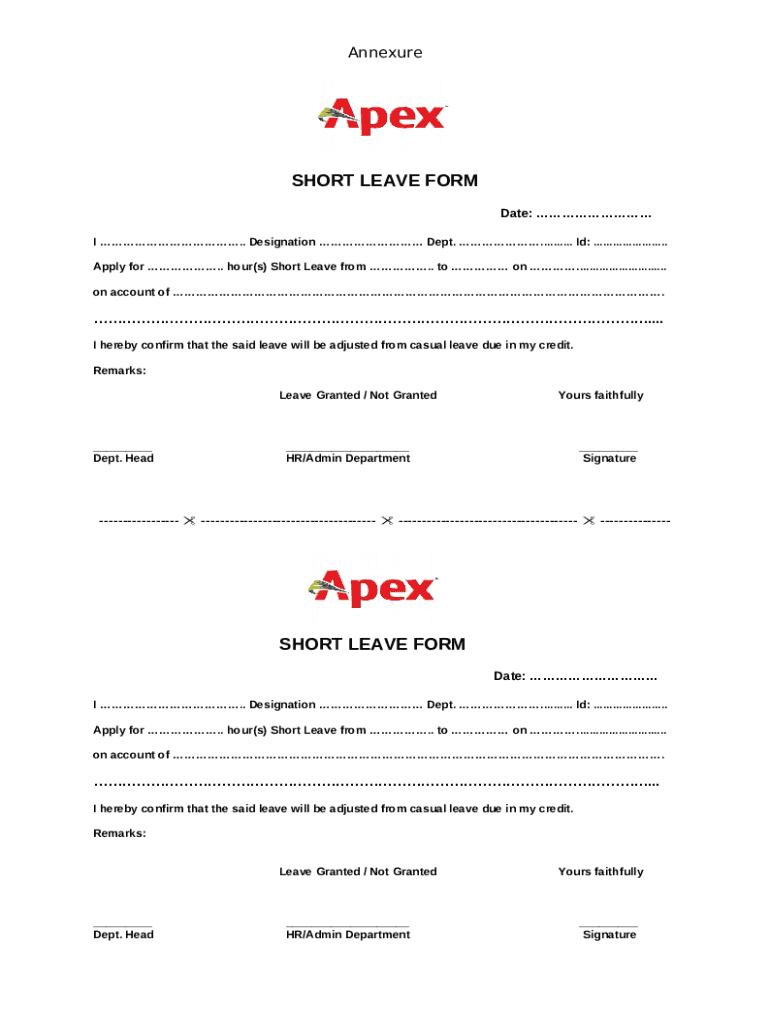 Annual Leave - Fill Online, Printable, , Blank ... Doc Template | pdfFiller