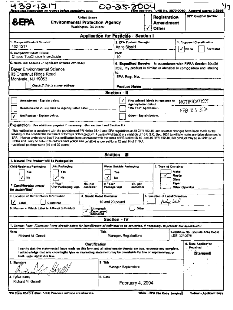 Fillable Online U.S. EPA, Pesticide Product Label, CHIPCO BRAND ...