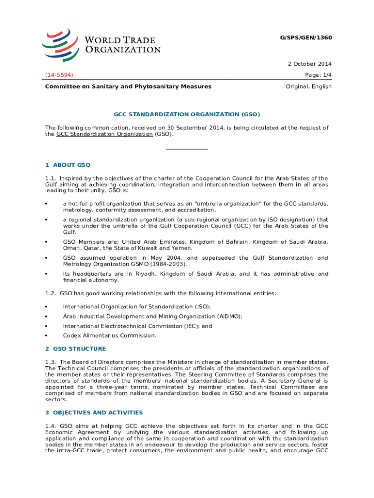 GSO Updates Guidance Document on Conity ... Doc Template | pdfFiller