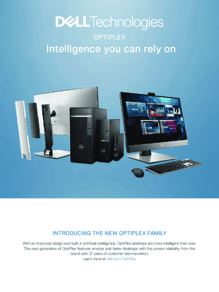 Fillable Online OptiPlex Family Brochure. Discover the new OptiPlex ...