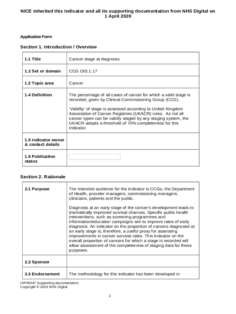 Determining cancer stage at diagnosis in population-based ... Doc Template | pdfFiller