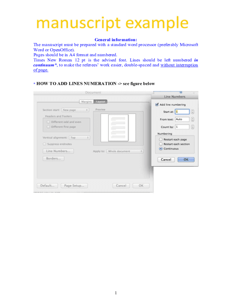 Fillable Online manuscript template.docx Fax Email Print - pdfFiller