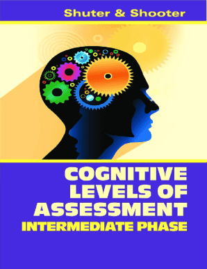 Fillable Online Cognitive Levels of Assessment Intermediate Phase Fax ...