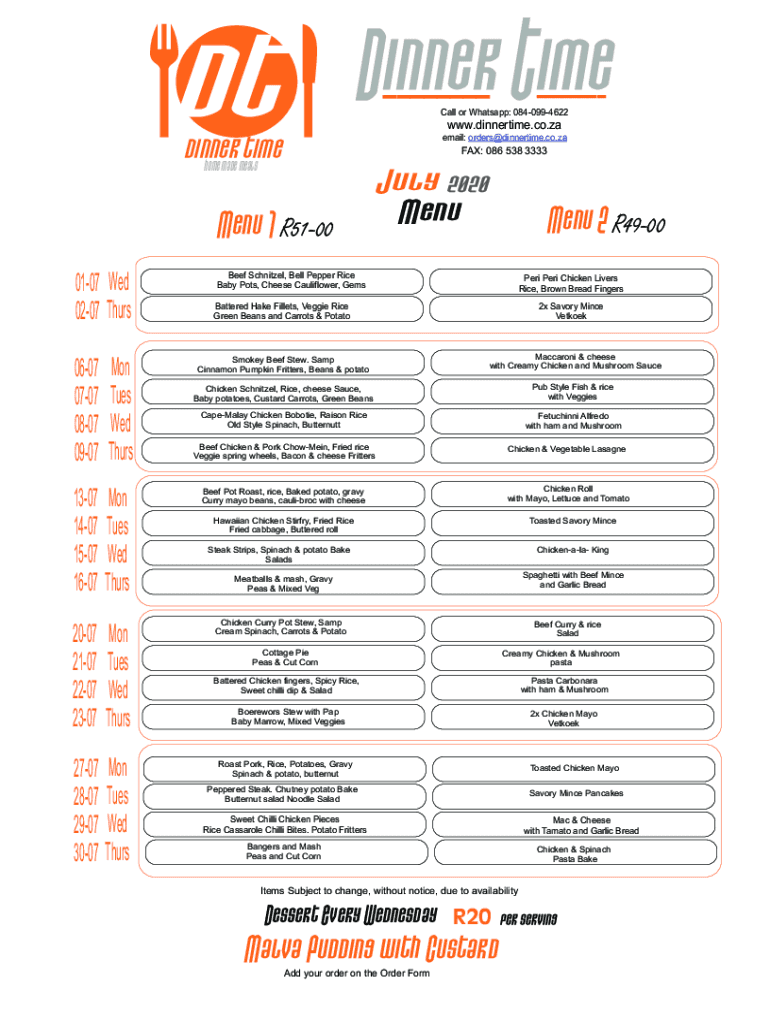 Fillable Online Demos' Restaurants- Family Value, Family Recipes ...