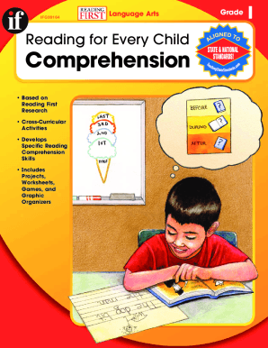 Fillable Online Comprehension, Grade K (Reading for Every Child ...