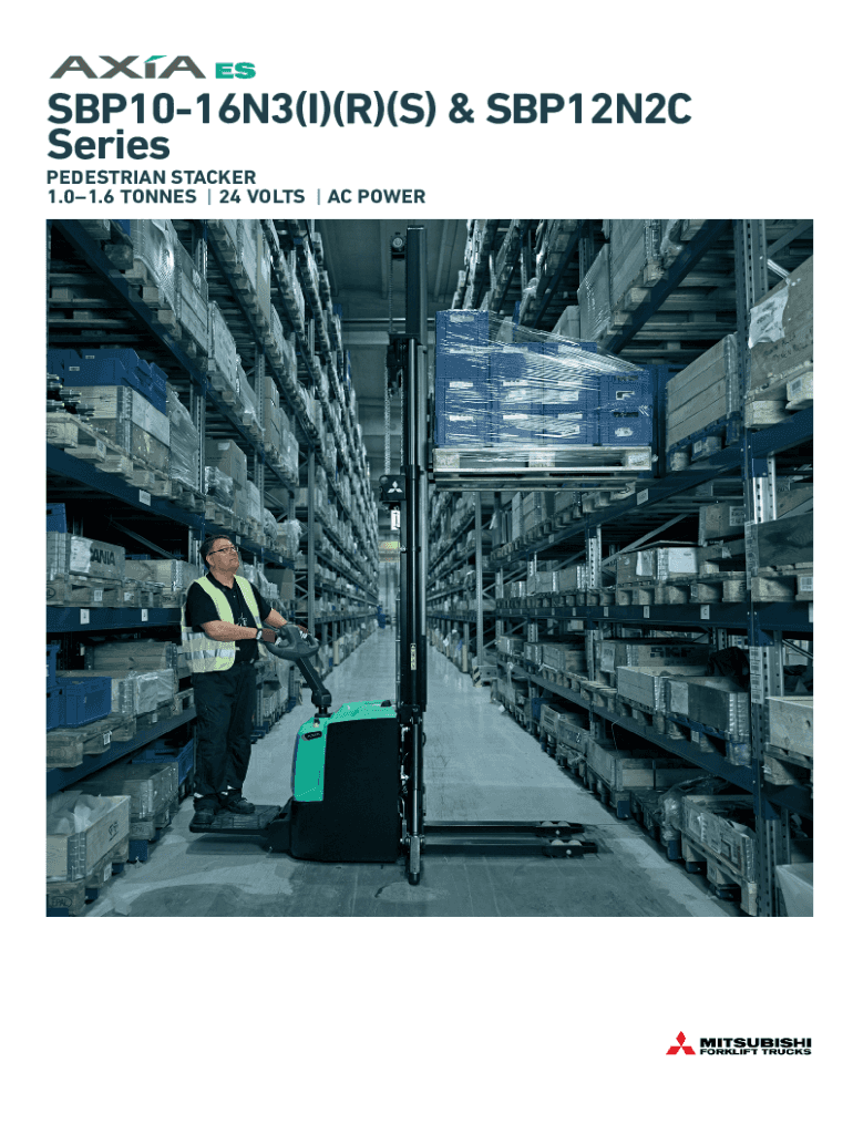 Fillable Online Electric stacker truck - AXiA ES SBP10-16N3(I)(R)(S) & ... Fax Email Print ...