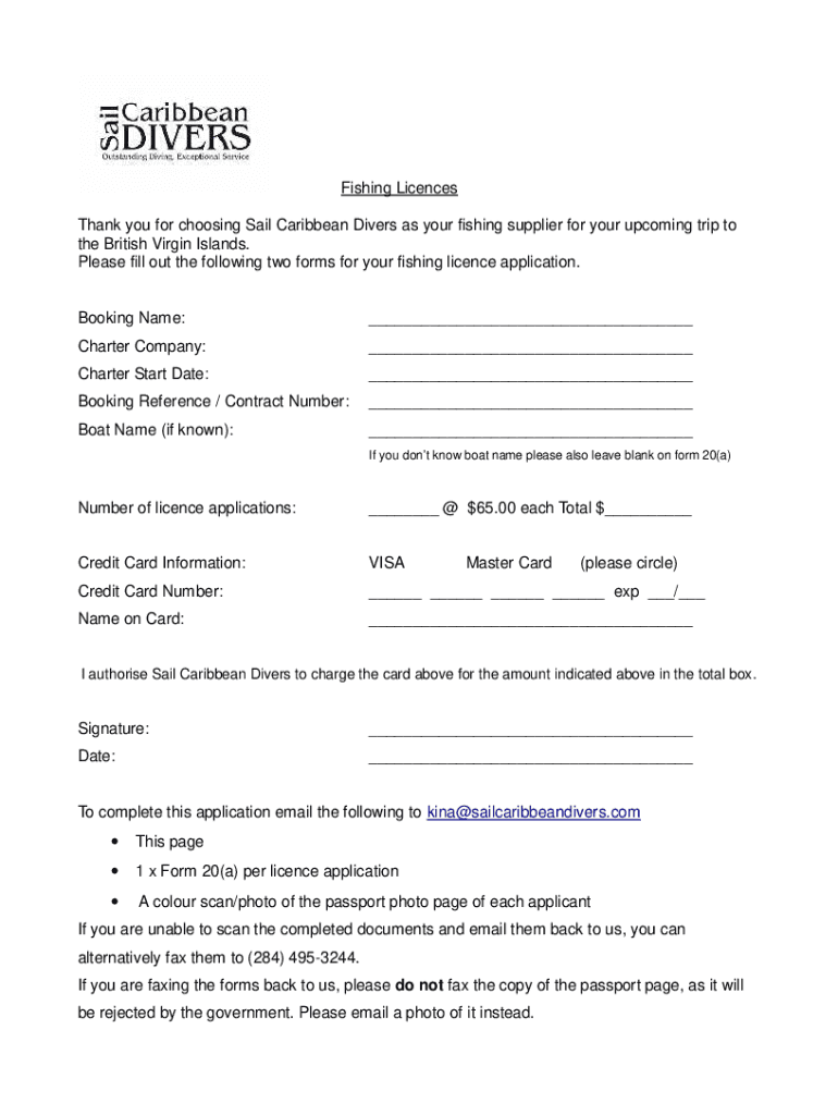 Fillable Online SCD Fishing License Application Form Fax Email Print ...