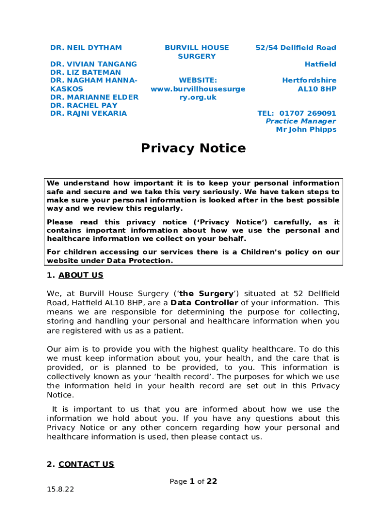 Dear Patient, Please complete and return the attached ... Doc Template | pdfFiller
