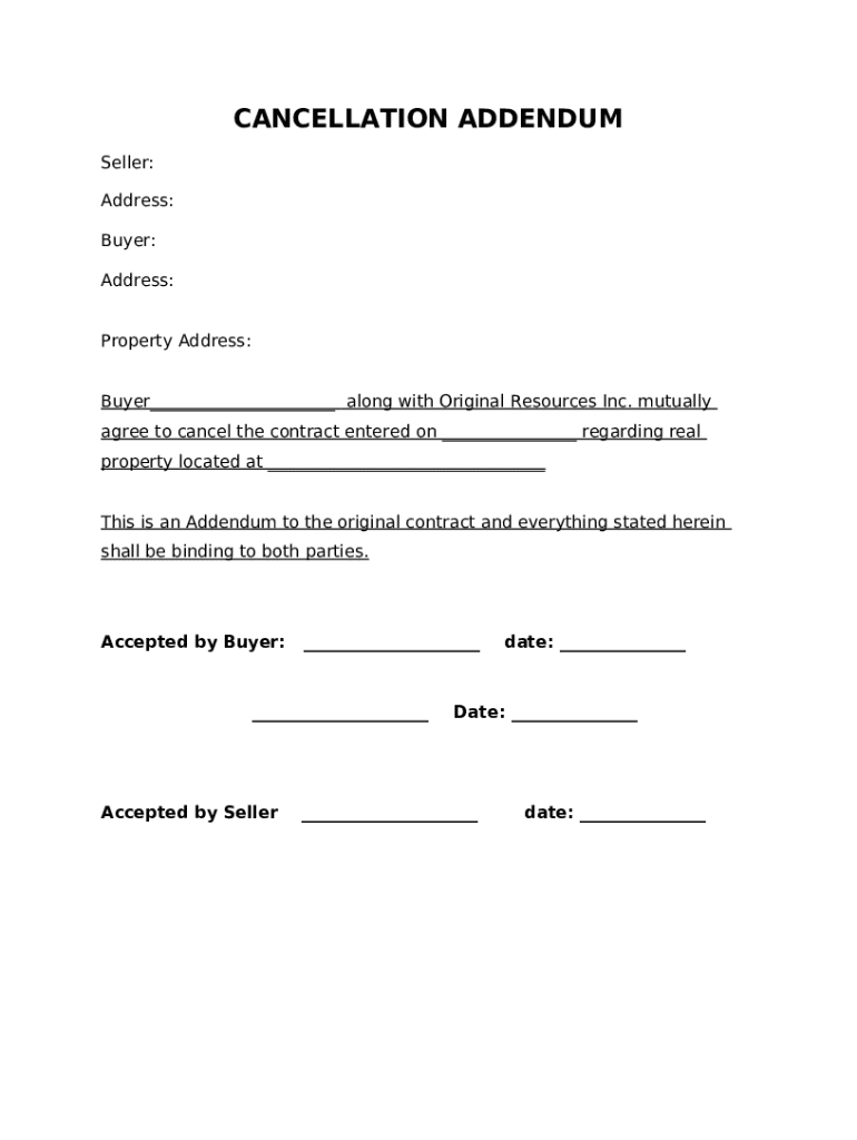 Addendum to Purchase and Sale Agreement between ... Doc Template ...