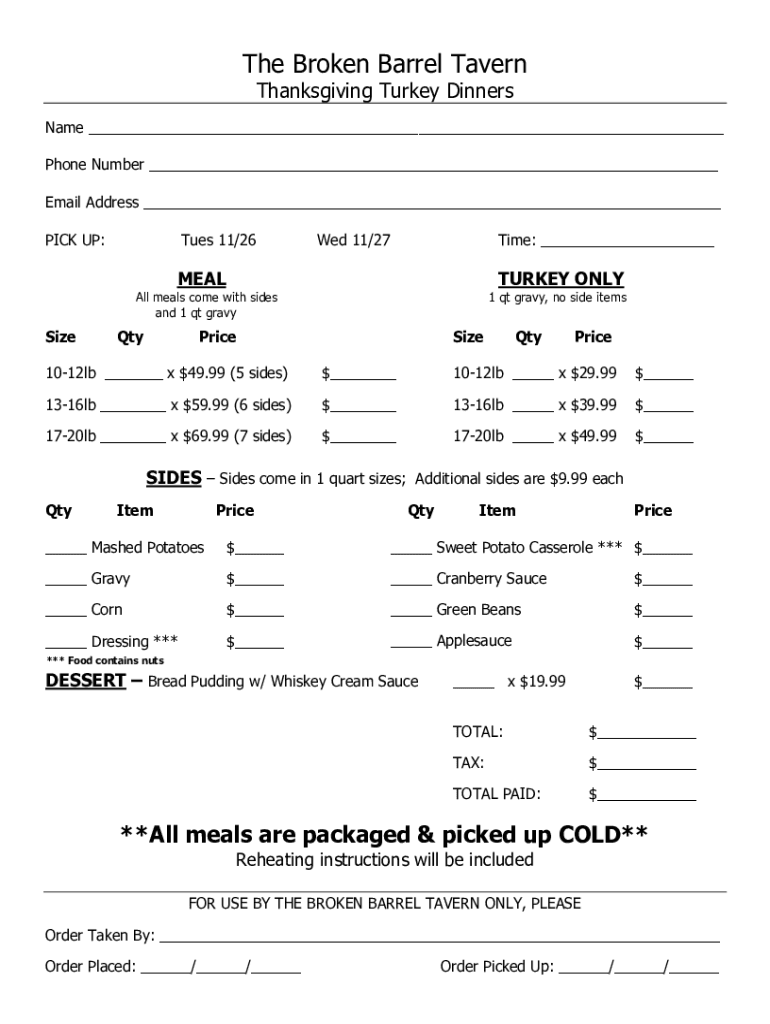 Fillable Online BROKEN BARREL BREW CREW Fax Email Print - pdfFiller