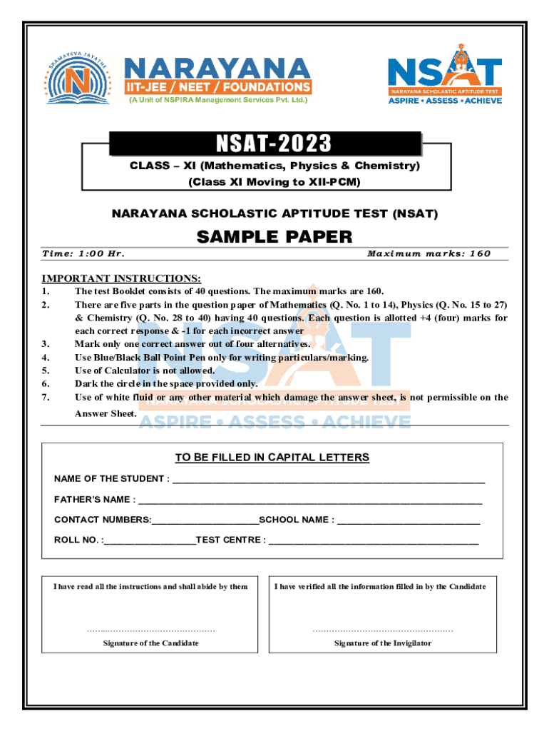 Fillable Online How to Prepare for Newton Scholastic Aptitude Test ...