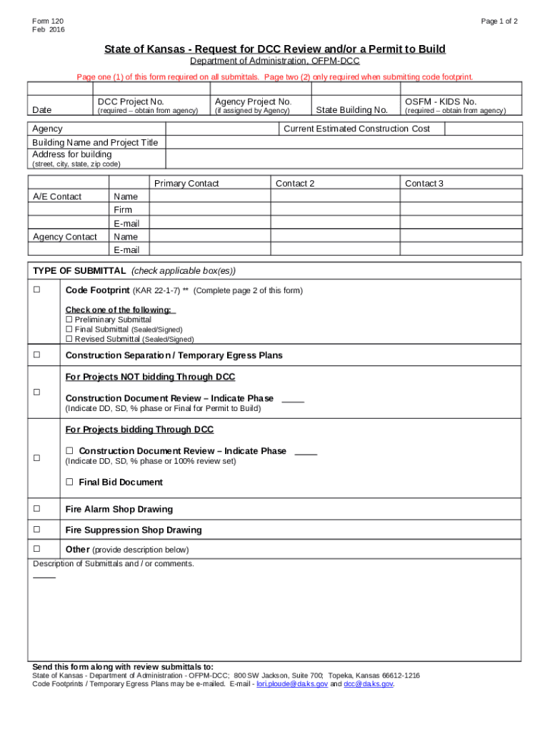 Page one (1) of this required on all submittals Doc Template | pdfFiller