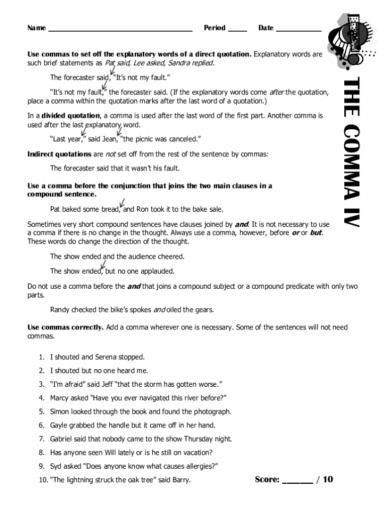 Fillable Online Quotation Marks - TIP Sheet Fax Email Print - pdfFiller