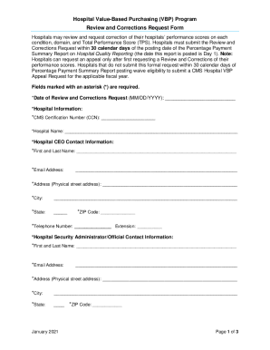 Fillable Online CMS 10210 Hospital VPB Review and Corrections Form ...
