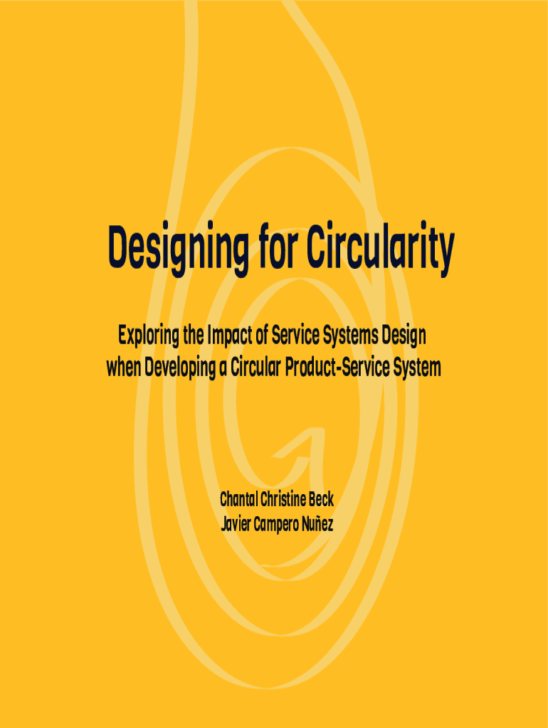 Fillable Online Designing for Circularity Fax Email Print - pdfFiller