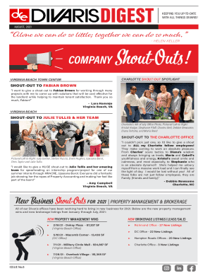 Fillable Online Divaris Real Estate's Charlotte Office Completes Five ...