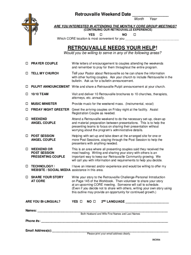 Fillable Online How The Retrouvaille Marriage Help Program Works Fax ...