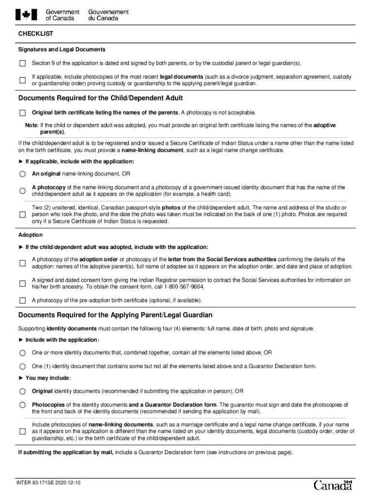 Fillable Online Secure-Certificate-of-Indian-Status-SCIS-Parent-or ...