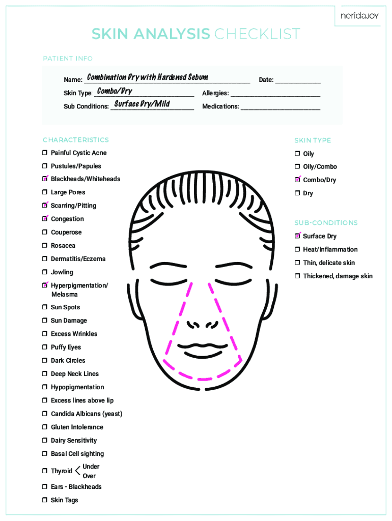 Fillable Online Subjective facial skin type, based on the sebum related ...