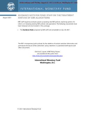 Fillable Online Guidance Note for Fund Staff on the Treatment ... - IMF ...