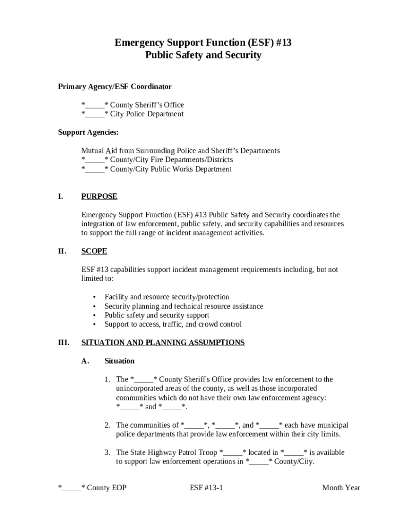 ESF-13-Public Safety and Security.doc - Emergency Support... - sema dps ...