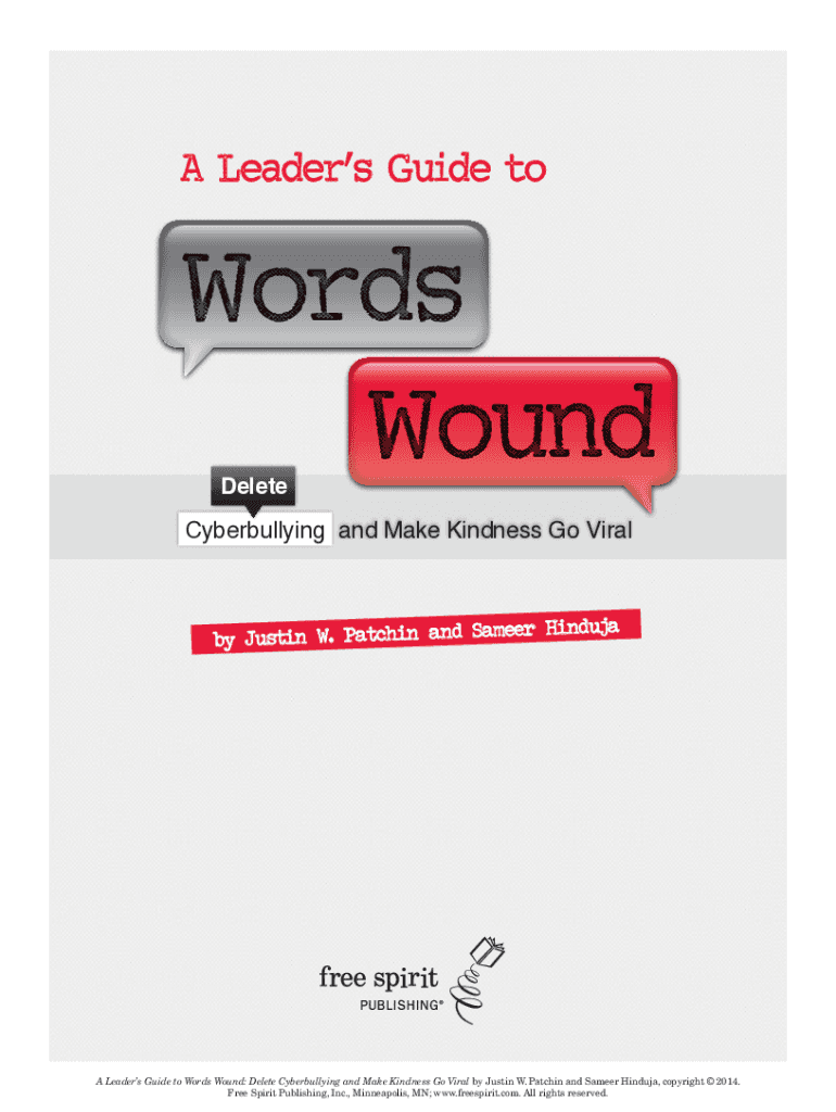 Fillable Online A Leader's Guide to Words Wound Fax Email Print - pdfFiller
