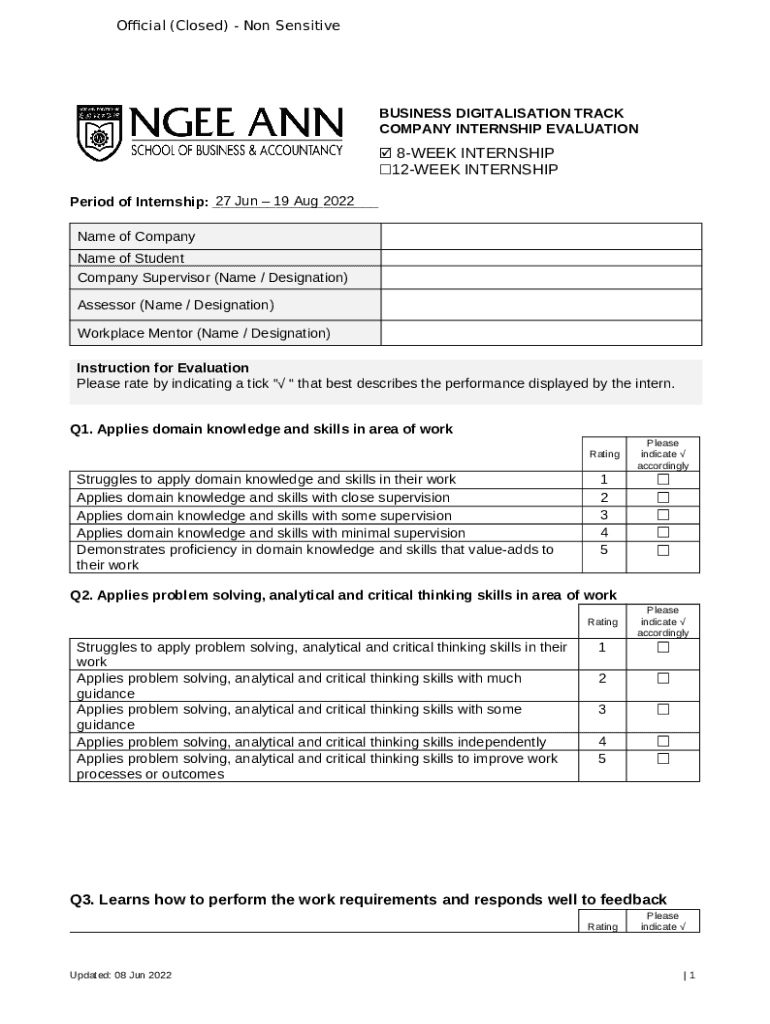 Penn State Employer Internship Guide Doc Template | pdfFiller