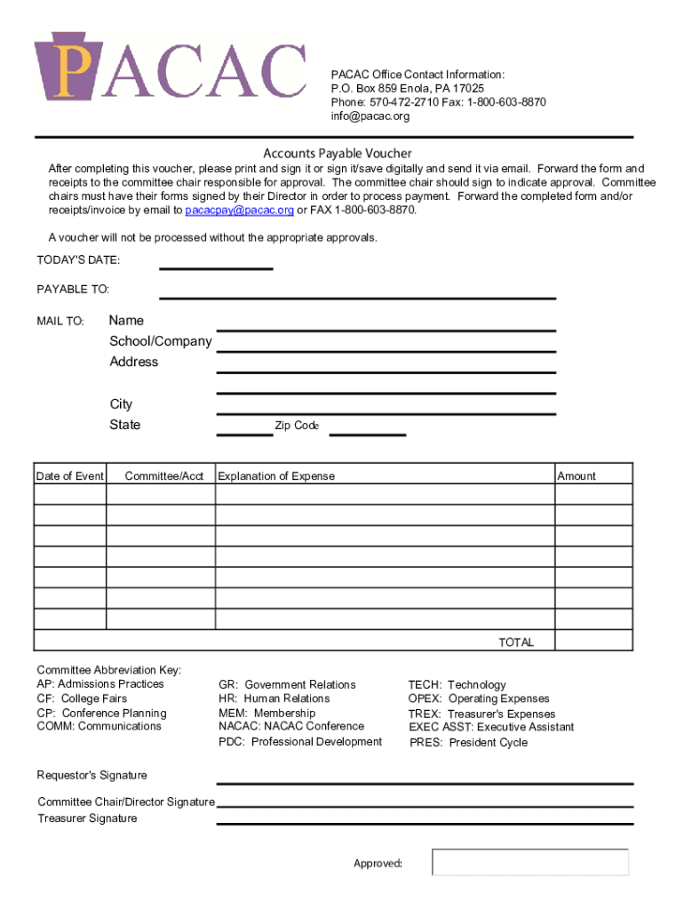 Fillable Online pacac memberclicks PACAC Office Closed Fax Email Print - pdfFiller