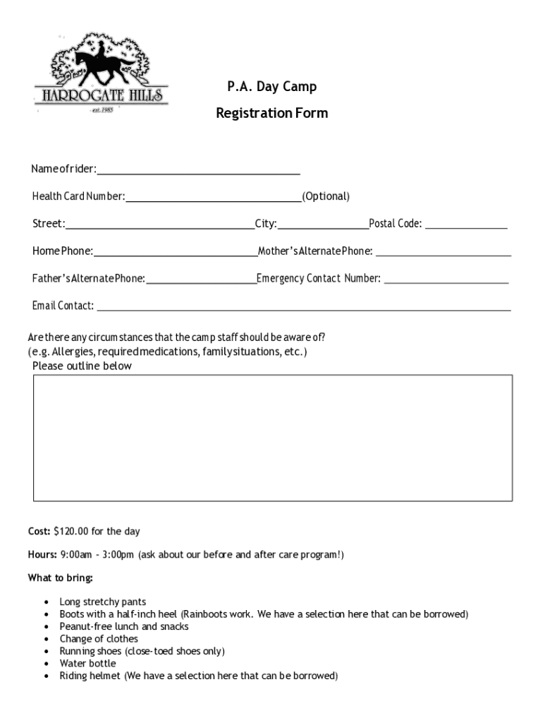 Fillable Online pa reg form Fax Email Print - pdfFiller